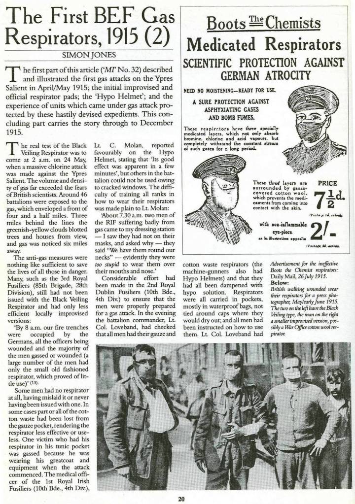 1915: The First British Gas Masks | Simon Jones Historian